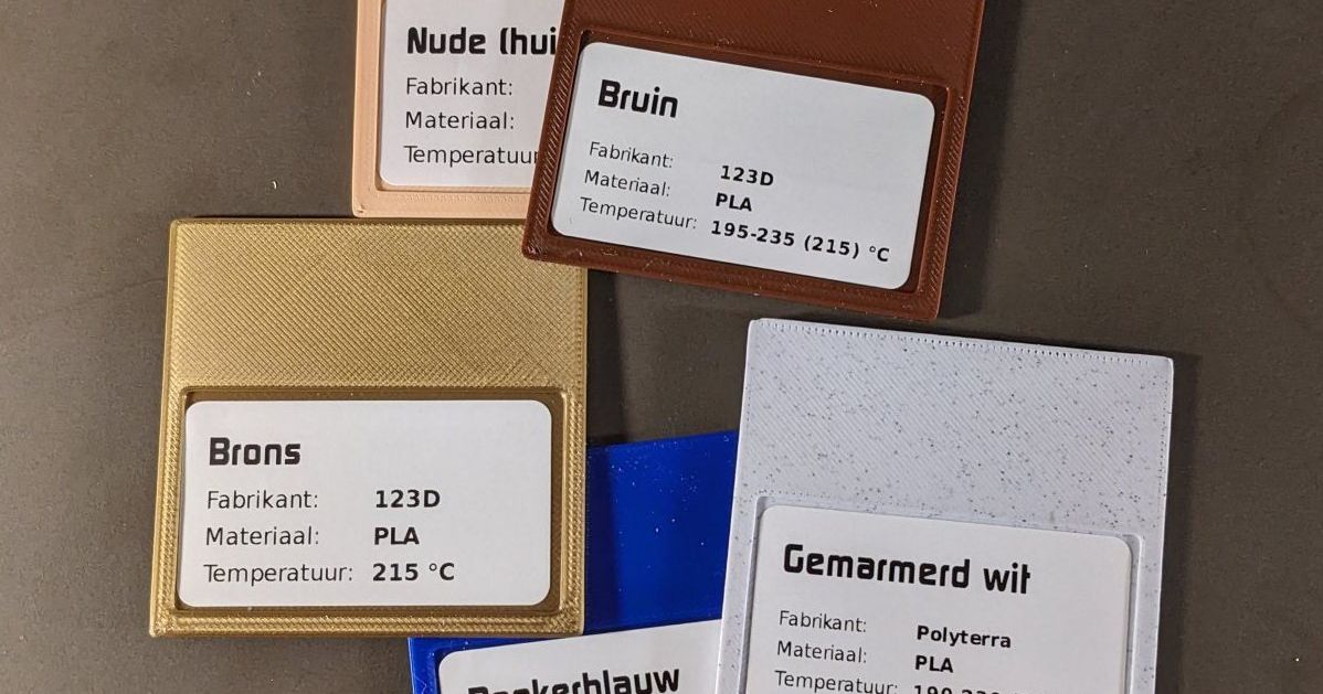 Filament colour samples by Marcel V | Download free STL model ...