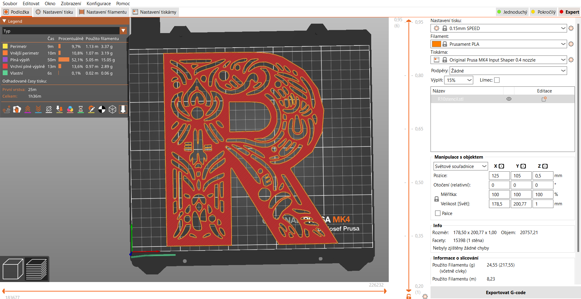 Stencil: Letter R by Nina Máčová | Download free STL model | Printables.com
