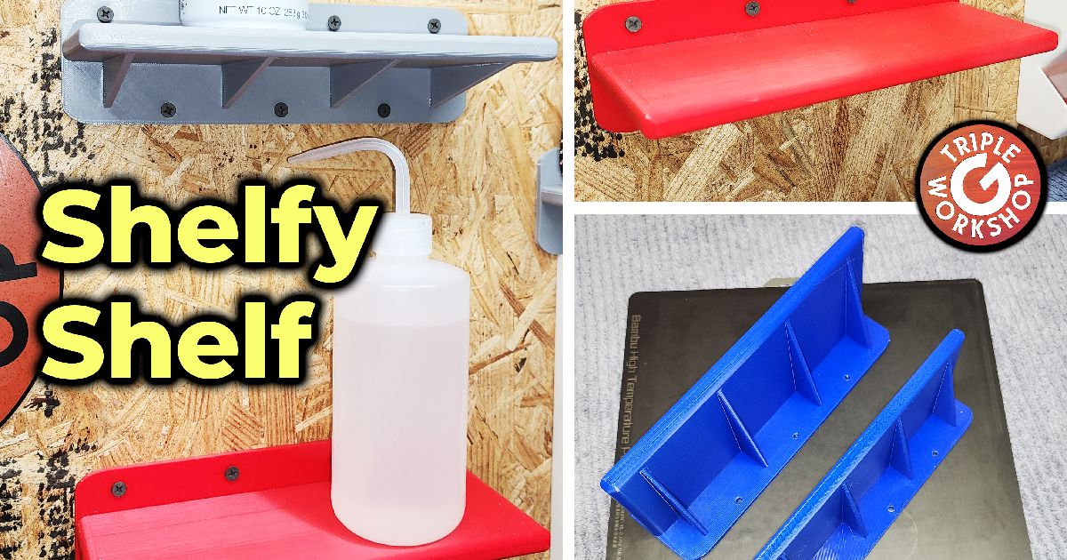Shelfy Shelf - No Supports - Scalable by Triple G Workshop | Download free STL model ...