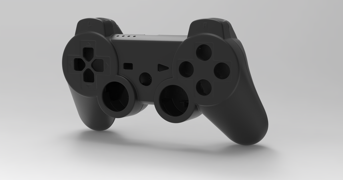 PS3 Dual Shock Controller Scan (CECHZC2J SHELL) by BTCB | Download free ...