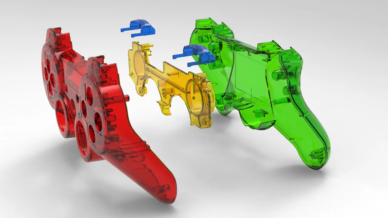 PS3 Dual Shock Controller Scan (CECHZC2J SHELL) by BTCB | Download free ...
