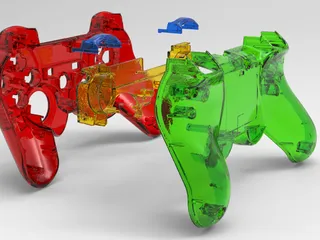 PS3 Dual Shock Controller Scan (CECHZC2J SHELL) by BTCB | Download free ...
