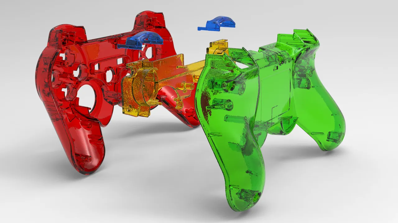 PS3 Dual Shock Controller Scan (CECHZC2J SHELL) by BTCB | Download free ...