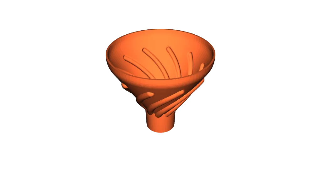 ddl turbo funnel remix with easy customization on fusion 360 by ddl.vnt ...