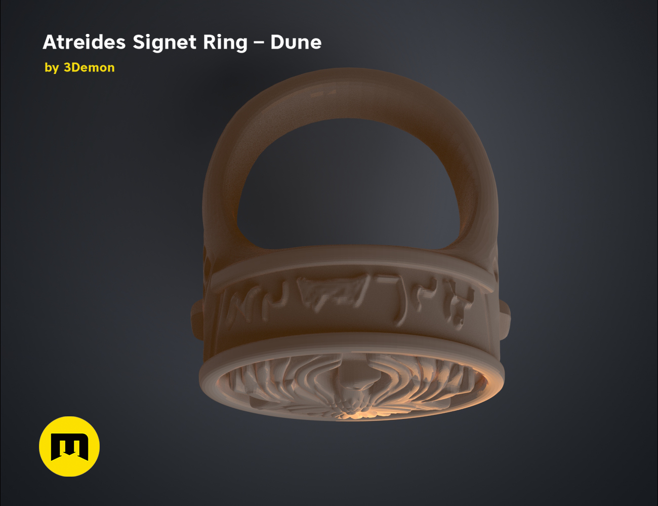 Atreides Signet Ring - Dune by 3Demon | Download free STL model ...
