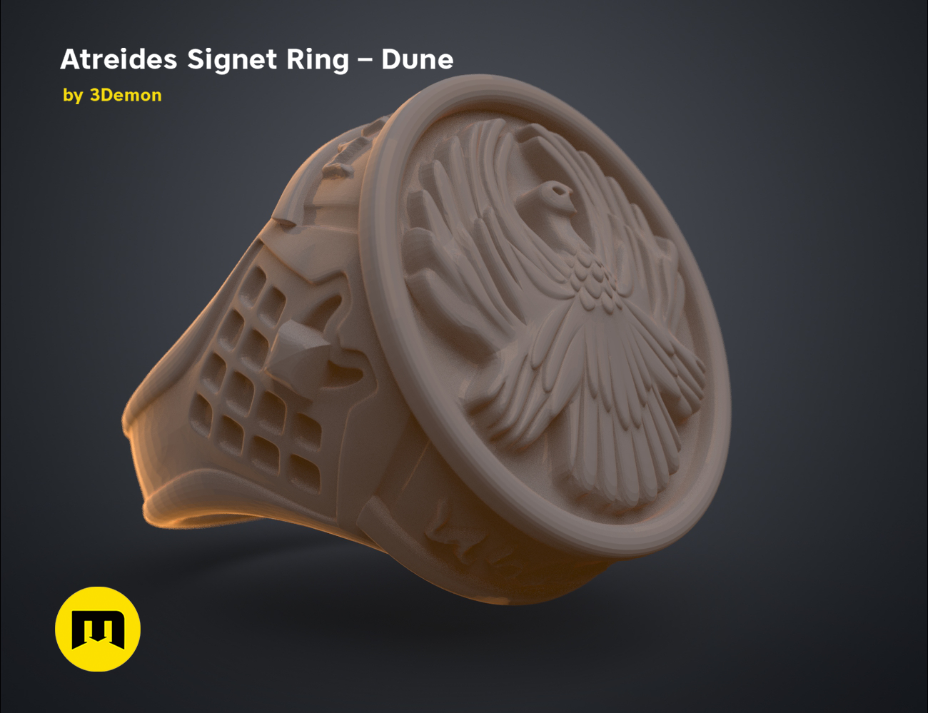 Atreides Signet Ring - Dune by 3Demon | Download free STL model ...