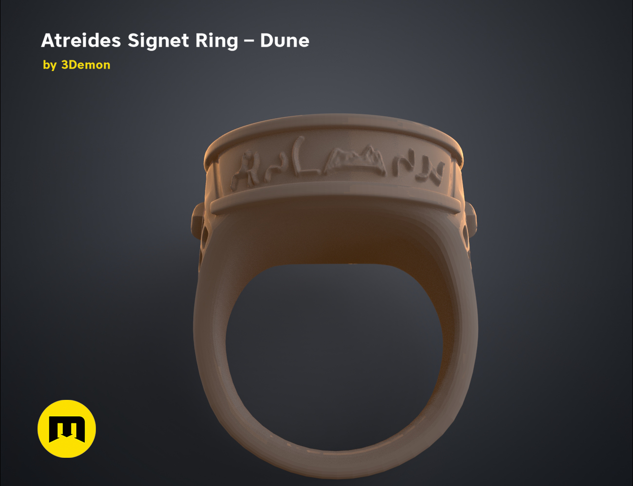Atreides Signet Ring - Dune by 3Demon | Download free STL model ...