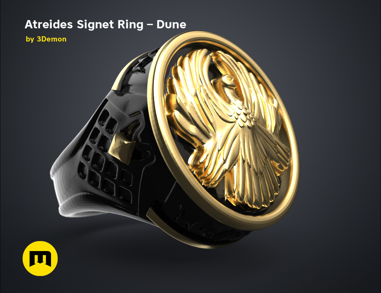 Atreides Signet Ring - Dune by 3Demon | Download free STL model ...