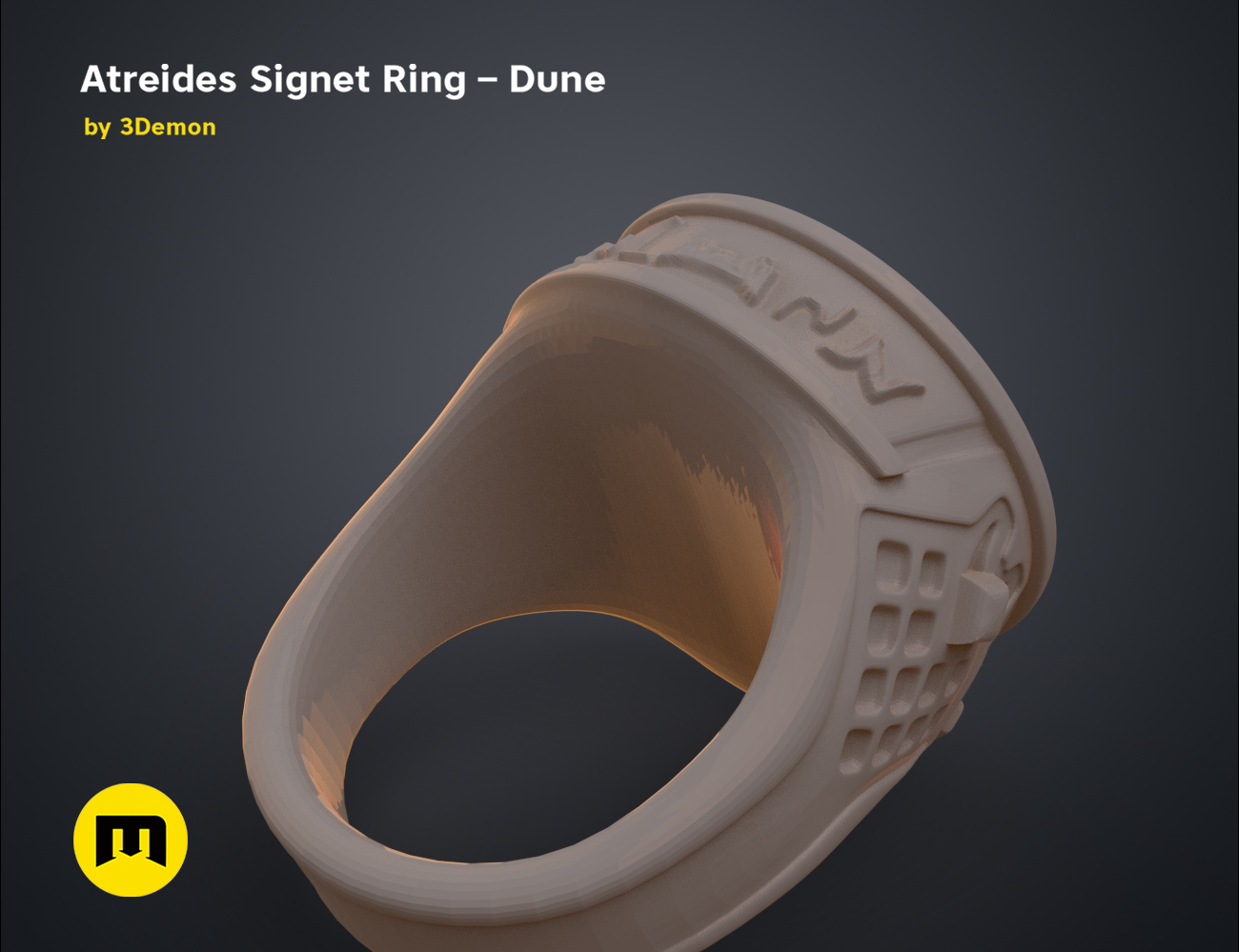 Atreides Signet Ring - Dune by 3Demon | Download free STL model ...