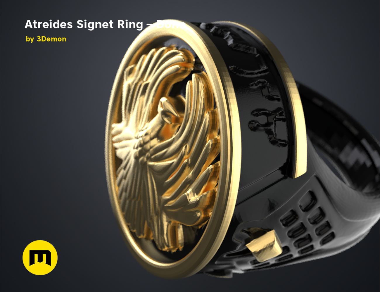 Atreides Signet Ring - Dune by 3Demon | Download free STL model ...