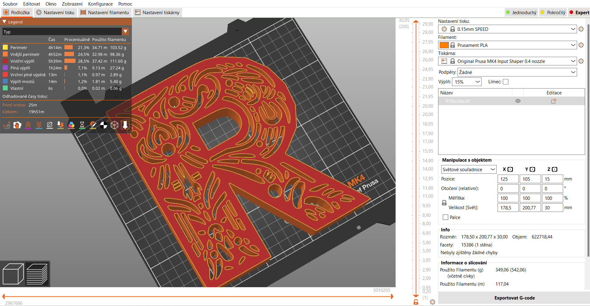 standing initial: letter R by Nina Máčová | Download free STL model ...