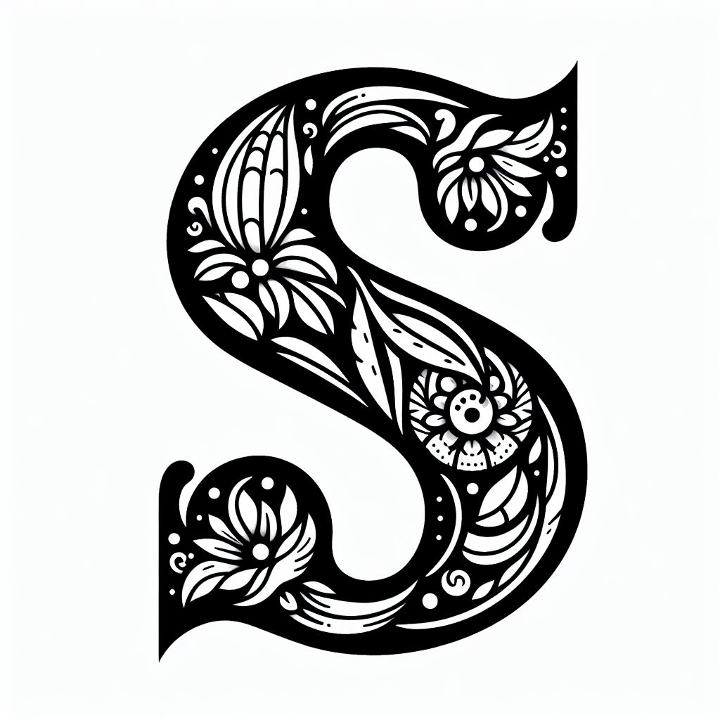 Stencil: letter S by Nina Máčová | Download free STL model | Printables.com