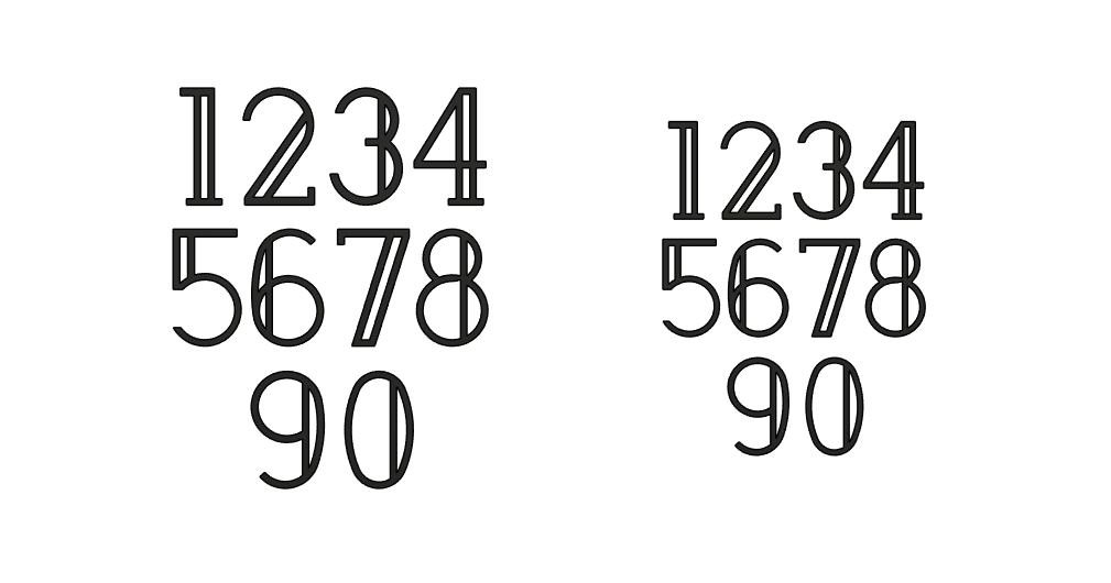 House Numbers by DickF | Download free STL model | Printables.com