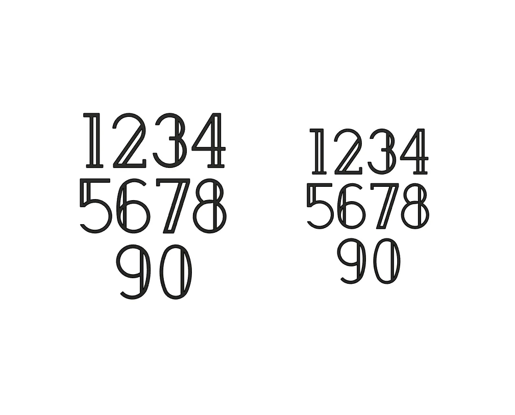 House Numbers by DickF | Download free STL model | Printables.com