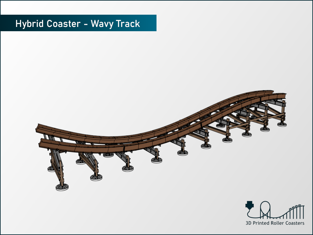 Hybrid Coaster - Wavy Track by 3D.Printed.Roller.Coasters | Download ...