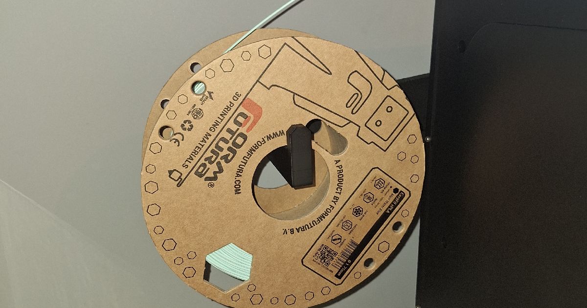 qidi q1 pro rev2 & rev 3 spool holder with ptfe por lander hoolsteens ...