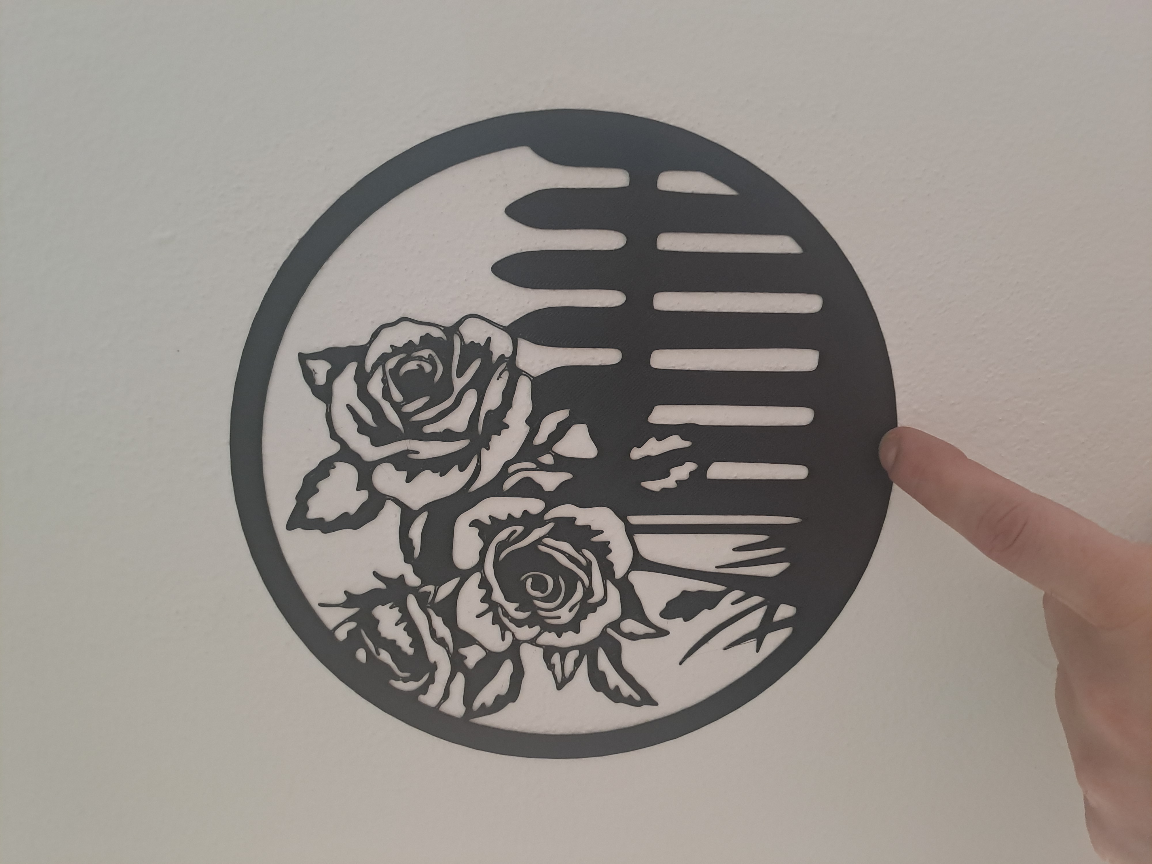 ROSES 2, 2D ART ROSE, FLOWER, LINE ART FLOWER, FLOWER DECOR, WALL ROSE ...