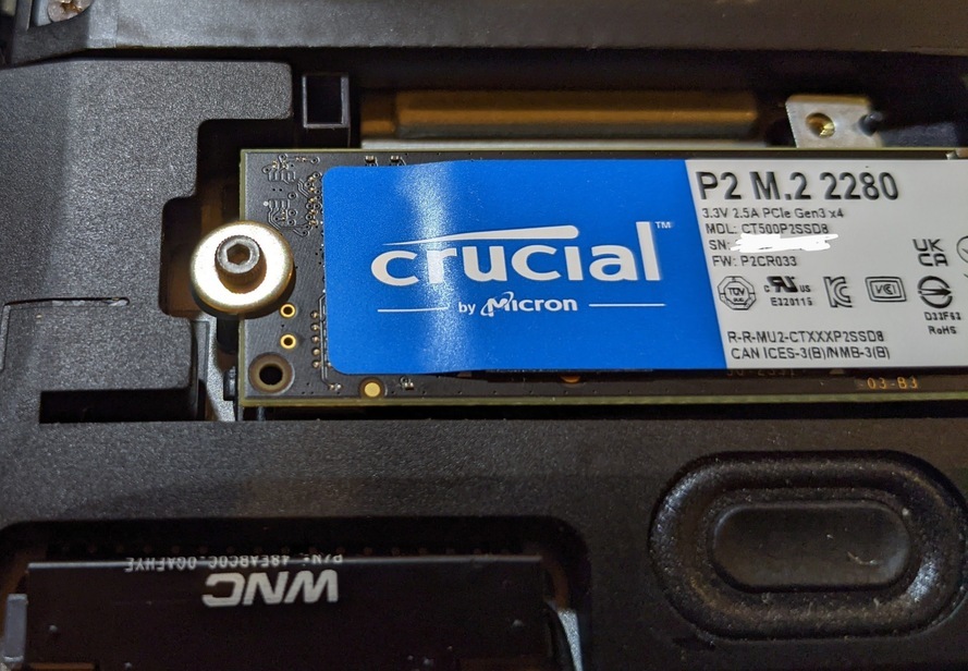 NVME drive support bracket for Dell laptops (replaces KYMC9) by ...