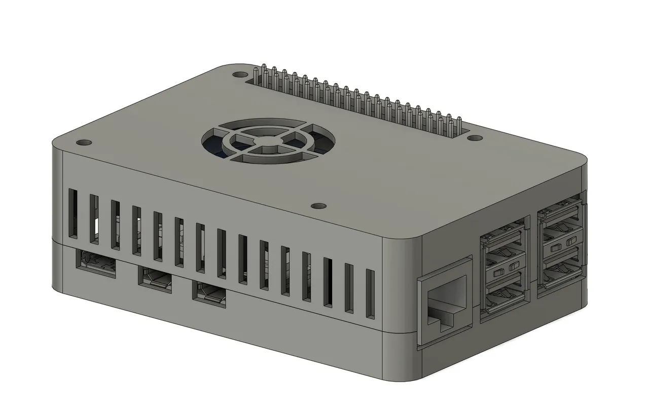 Raspberry Pi 5 PoE Housing (Waveshare HAT F) by Volker | Download free ...