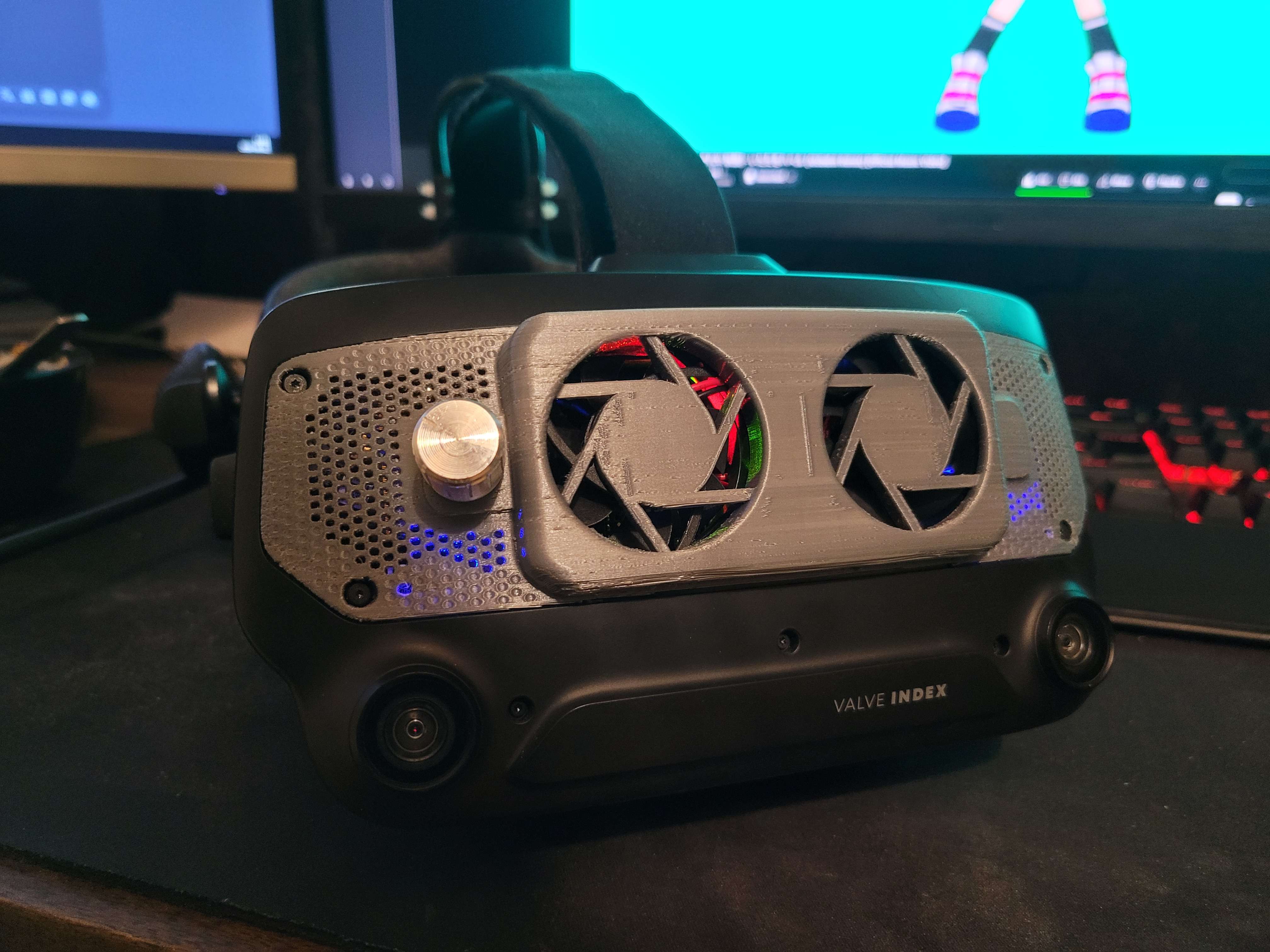 Valve Index 2x(40x10)mm fan mod by Lingon_ | Download free STL model ...