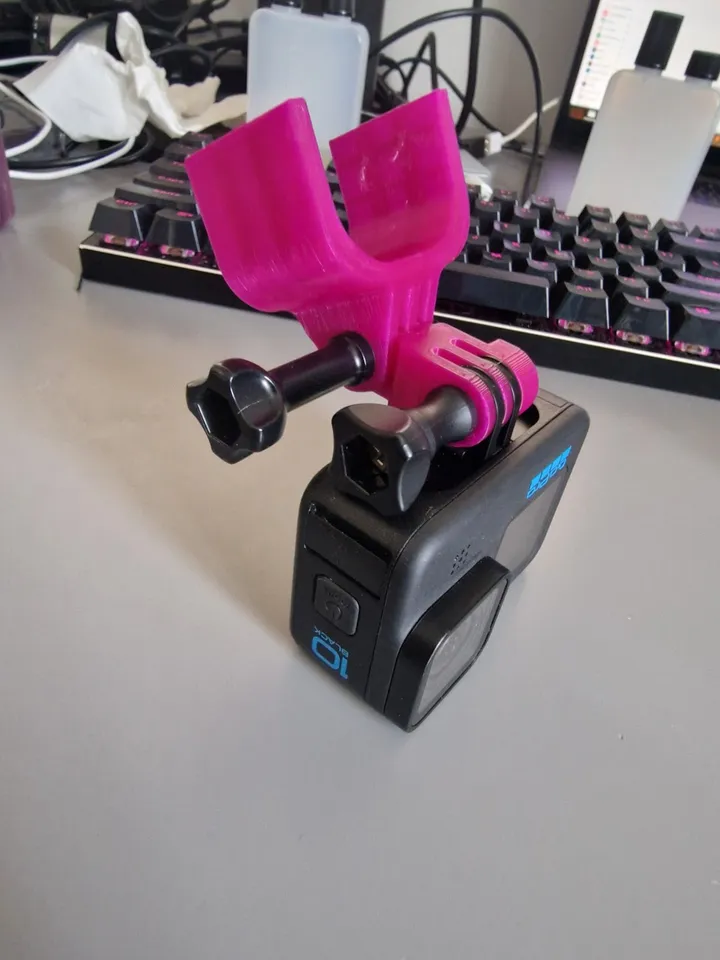 Bike stem GoPro mount by andruala | Download free STL model ...