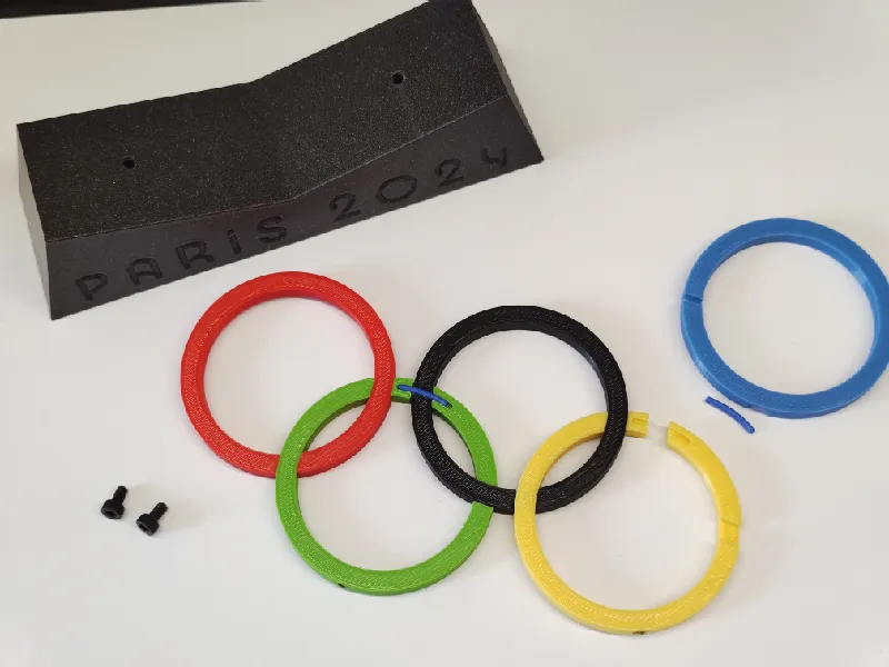Olympic Rings PARIS 2024 by Andor_Yoko | Download free STL model ...