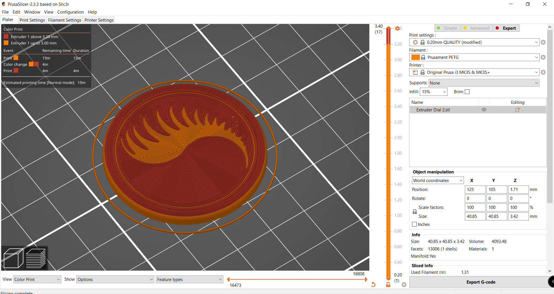 Wheel of Time Extruder Indicator by Strider Varun | Download free STL ...