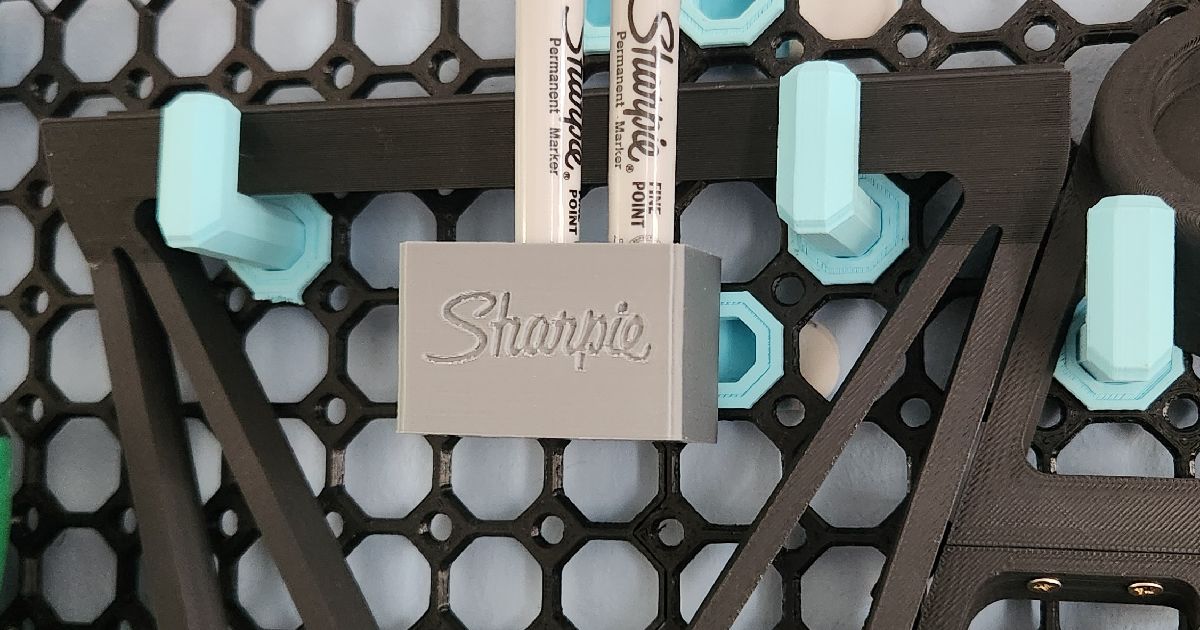 Sharpie Holder for Multiboard by Spiderdwarf | Download free STL model ...