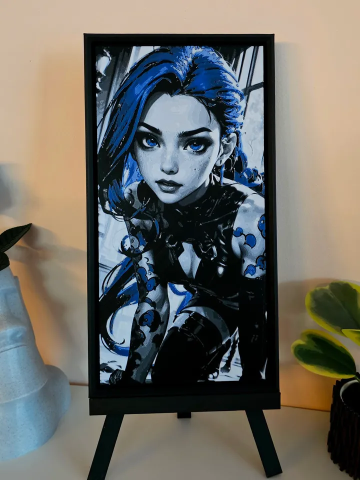 Jinx - League Of Legends / Arcane (HueForge) by C3D | Download free STL ...