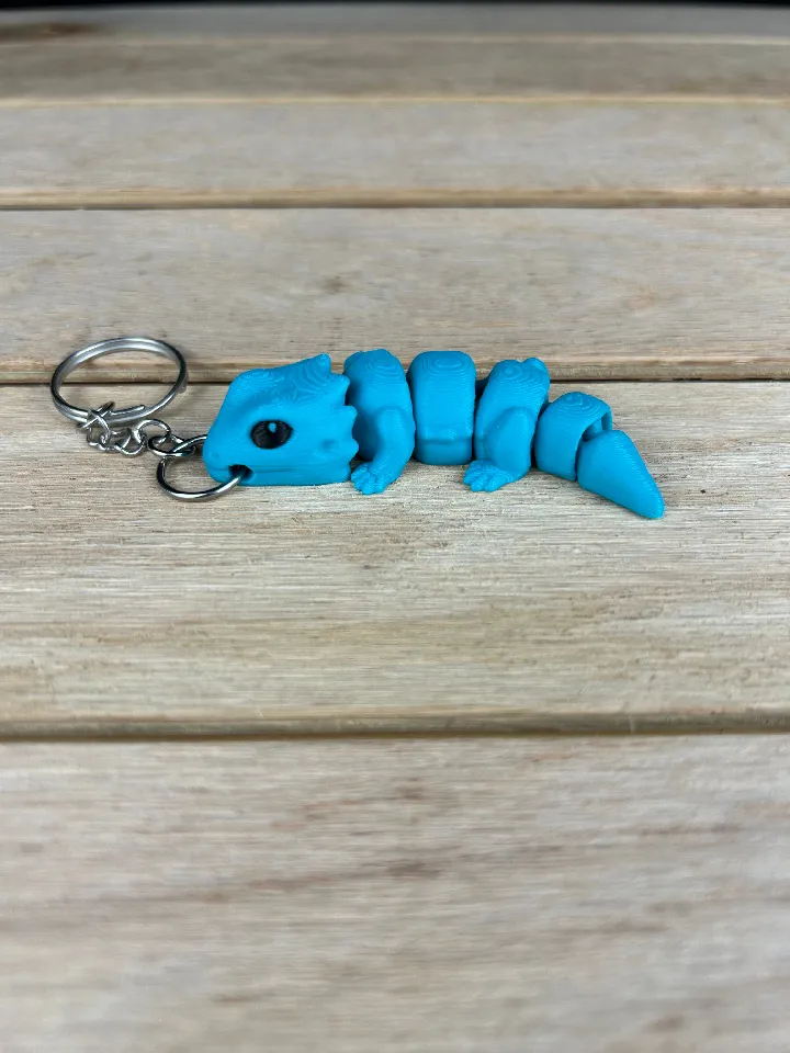 Bearded Dragon Fidget Keychain by Built_Over_Bot | Download free STL ...