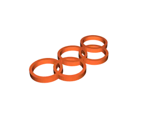 Olympic Rings Keychain by Andor_Yoko | Download free STL model ...