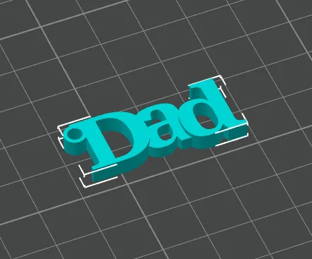 Fathers day Dad Keychain by DWalter | Download free STL model ...