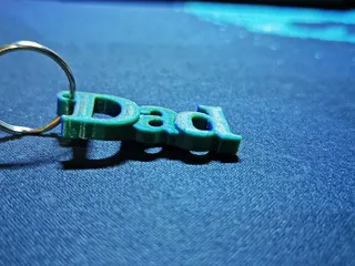 Fathers day Dad Keychain by DWalter | Download free STL model ...