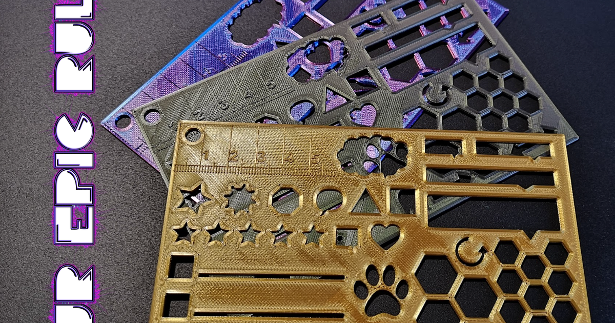 Your Epic Ruler by killakatze | Download free STL model | Printables.com