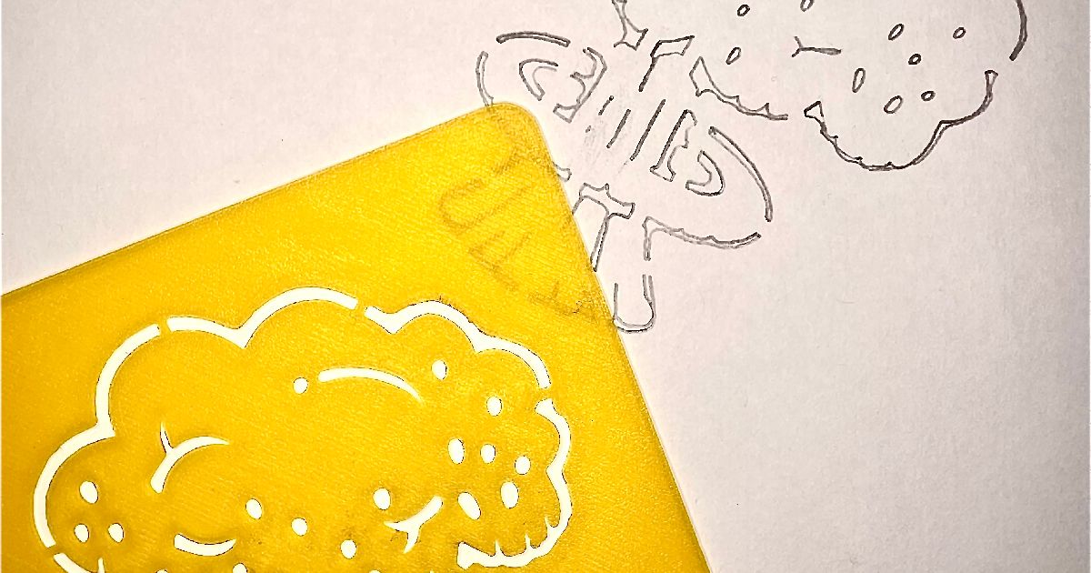 Mushroom Cloud Stencil por XYZDimensioneer | Descargar modelo STL ...