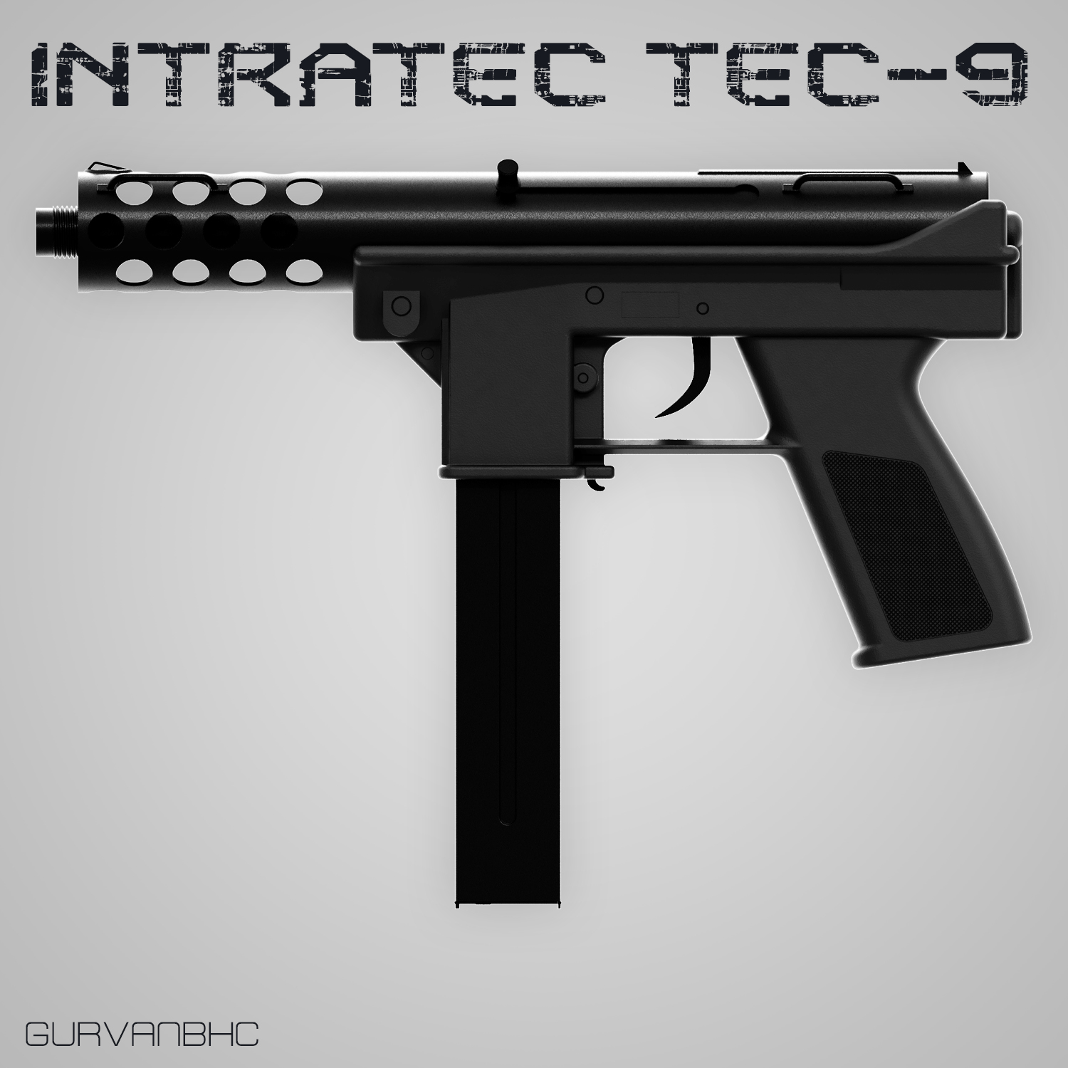 TEC-9 Props (no moving parts) by GurvanBHC | Download free STL model ...