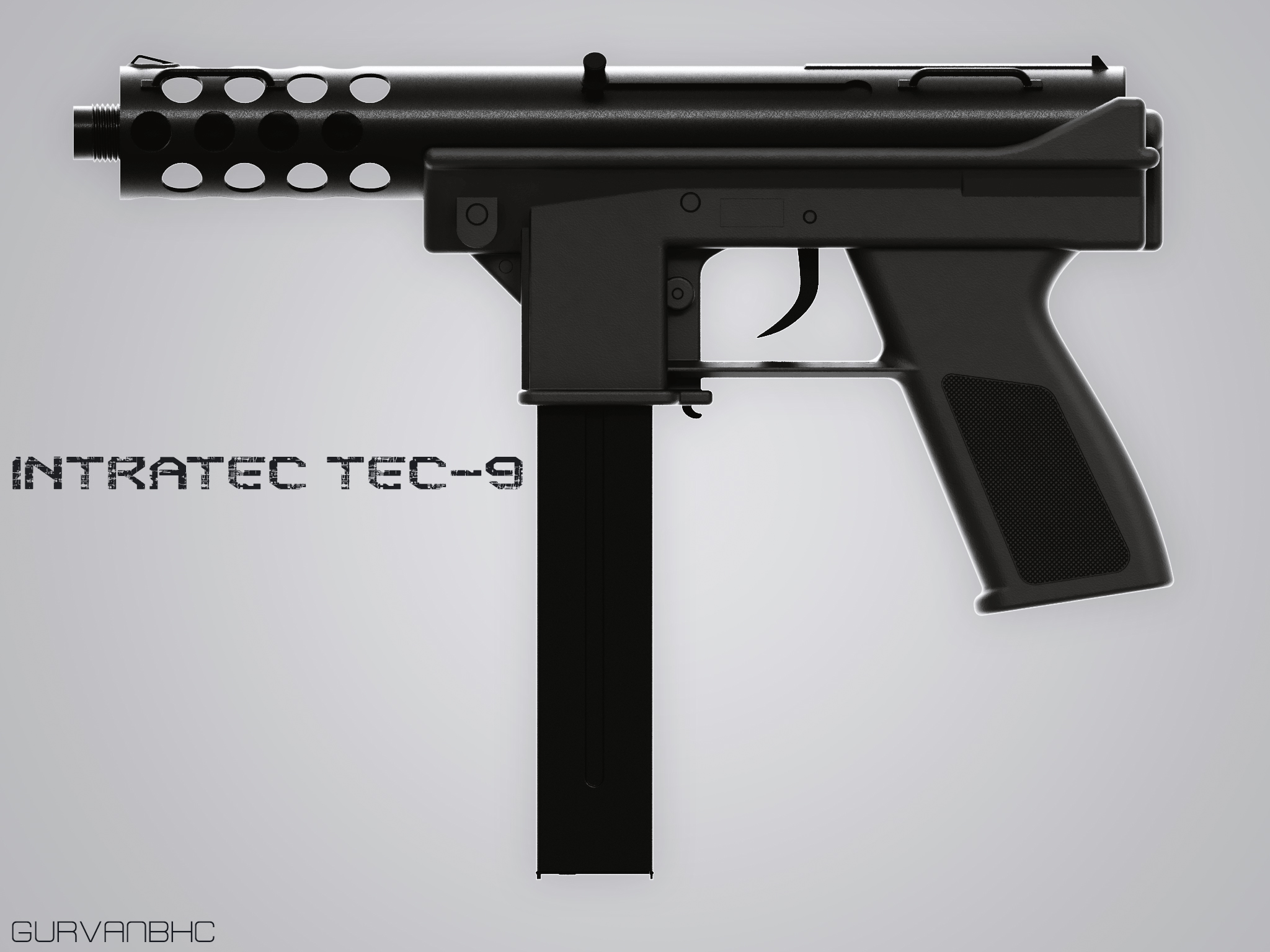 TEC-9 Props (no moving parts) by GurvanBHC | Download free STL model ...