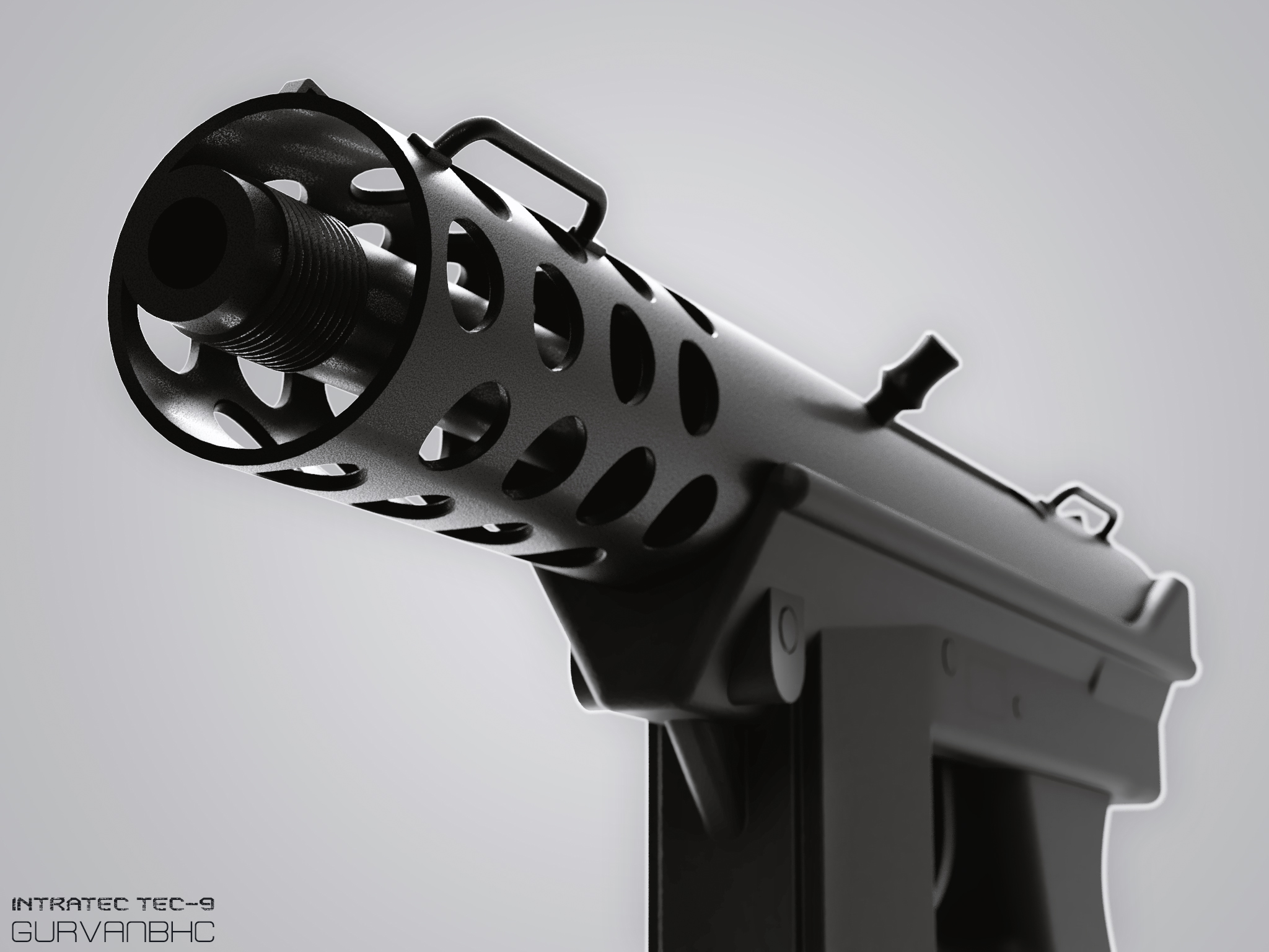 TEC-9 Props (no moving parts) by GurvanBHC | Download free STL model ...