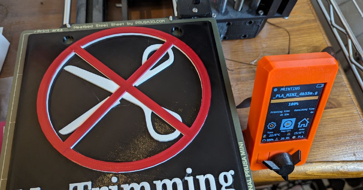 No Trimming Sign by Alex | Download free STL model | Printables.com