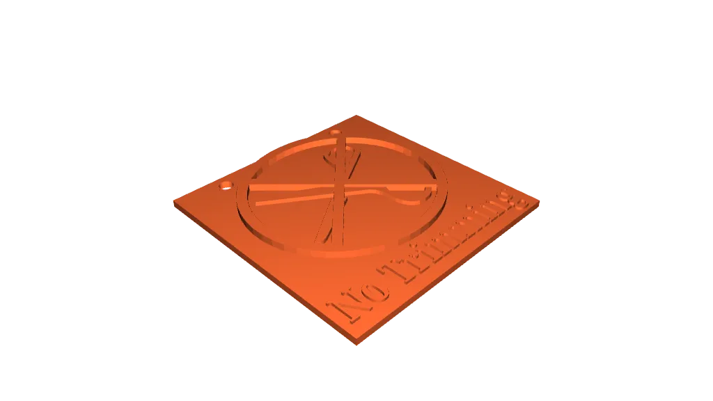 No Trimming Sign by Alex | Download free STL model | Printables.com