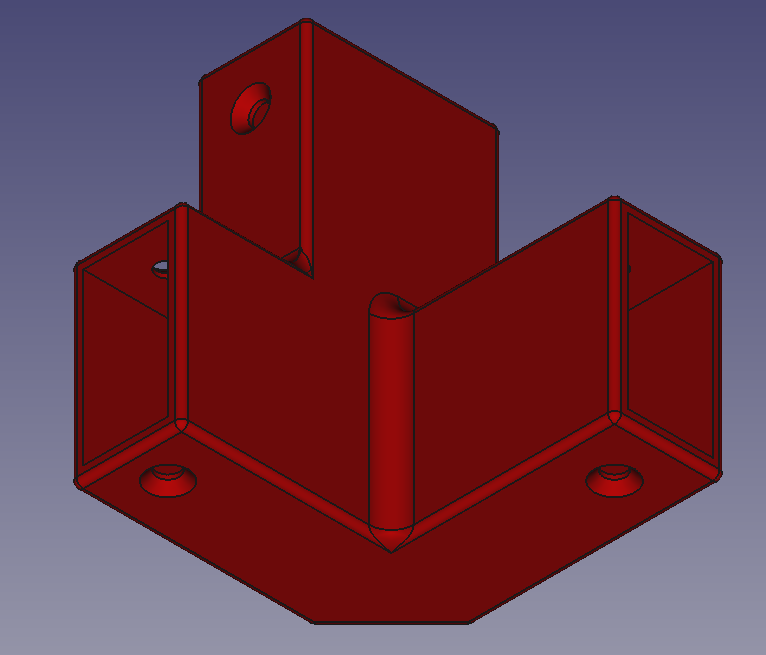 3-way right angle corner bracket by TexAg | Download free STL model ...