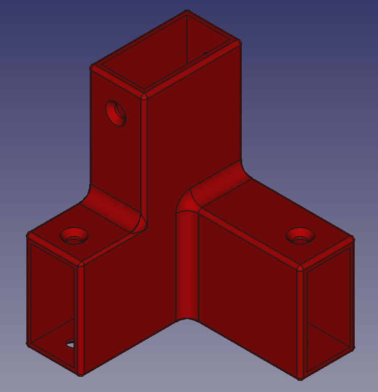 3-way right angle corner bracket by TexAg | Download free STL model ...