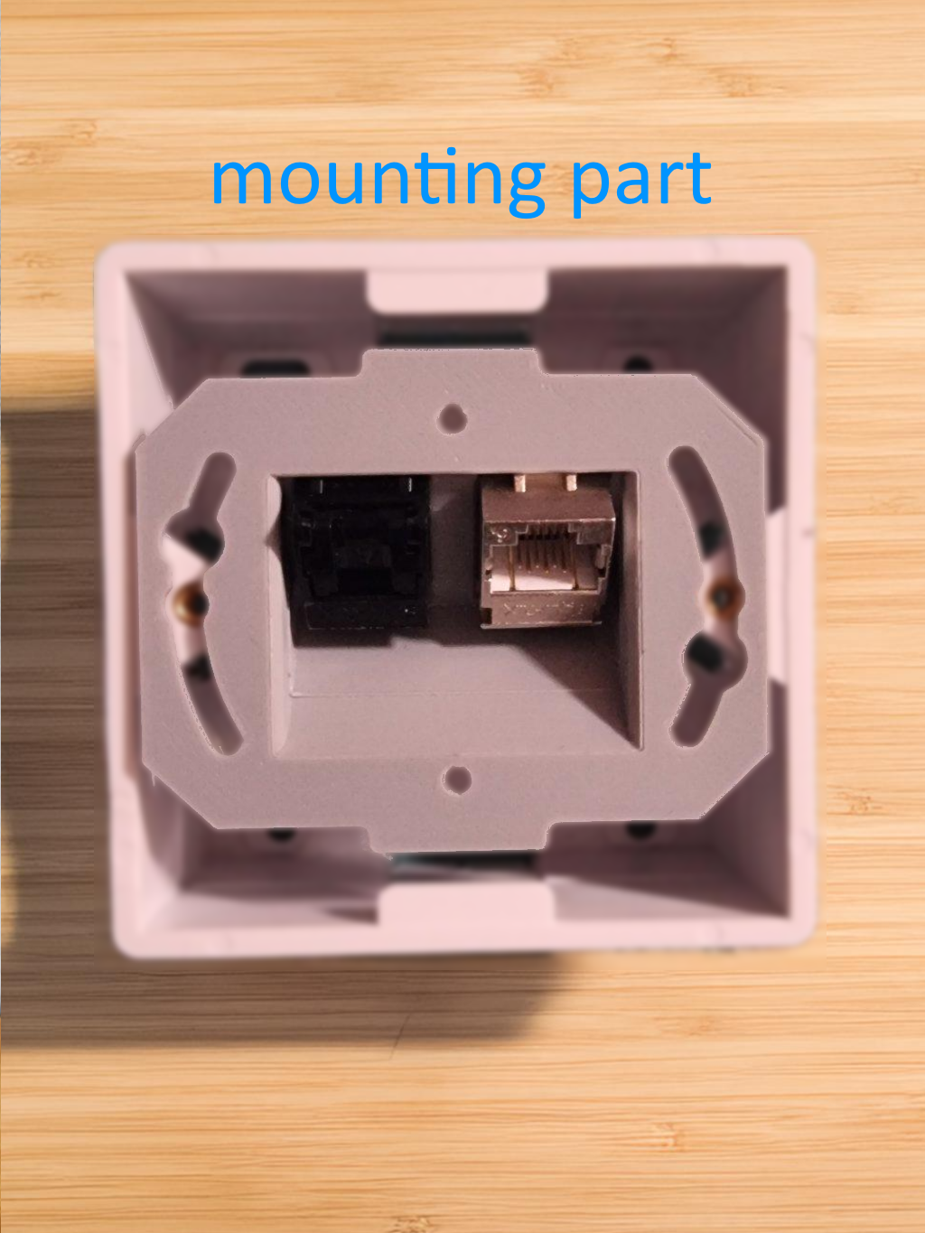 Angled keystone wall plate 2xKeystone (CAT 6, 6a) by Herr Jan ...