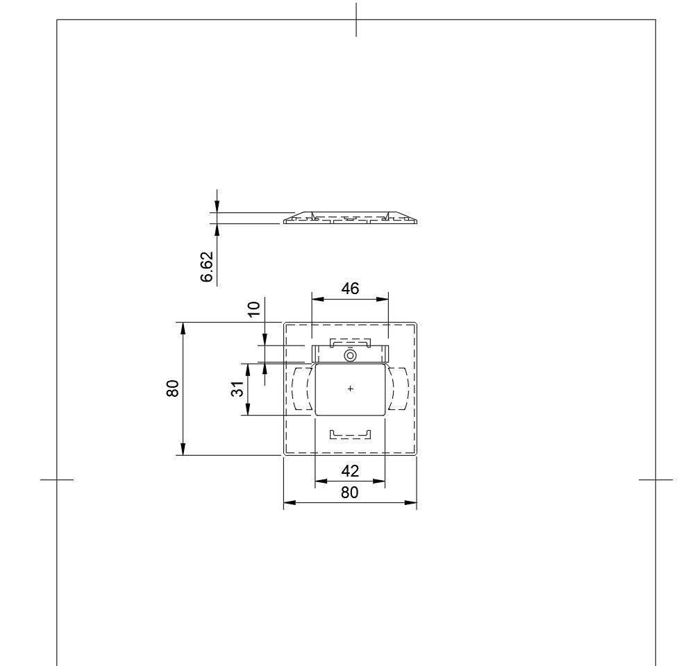 Angled keystone wall plate 2xKeystone (CAT 6, 6a) by Herr Jan ...