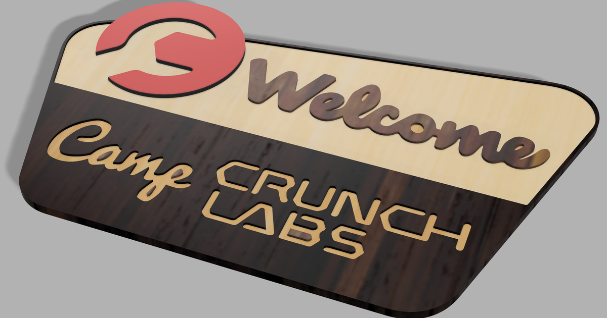 Crunch Labs Camp Placard by wedgeworks | Download free STL model ...