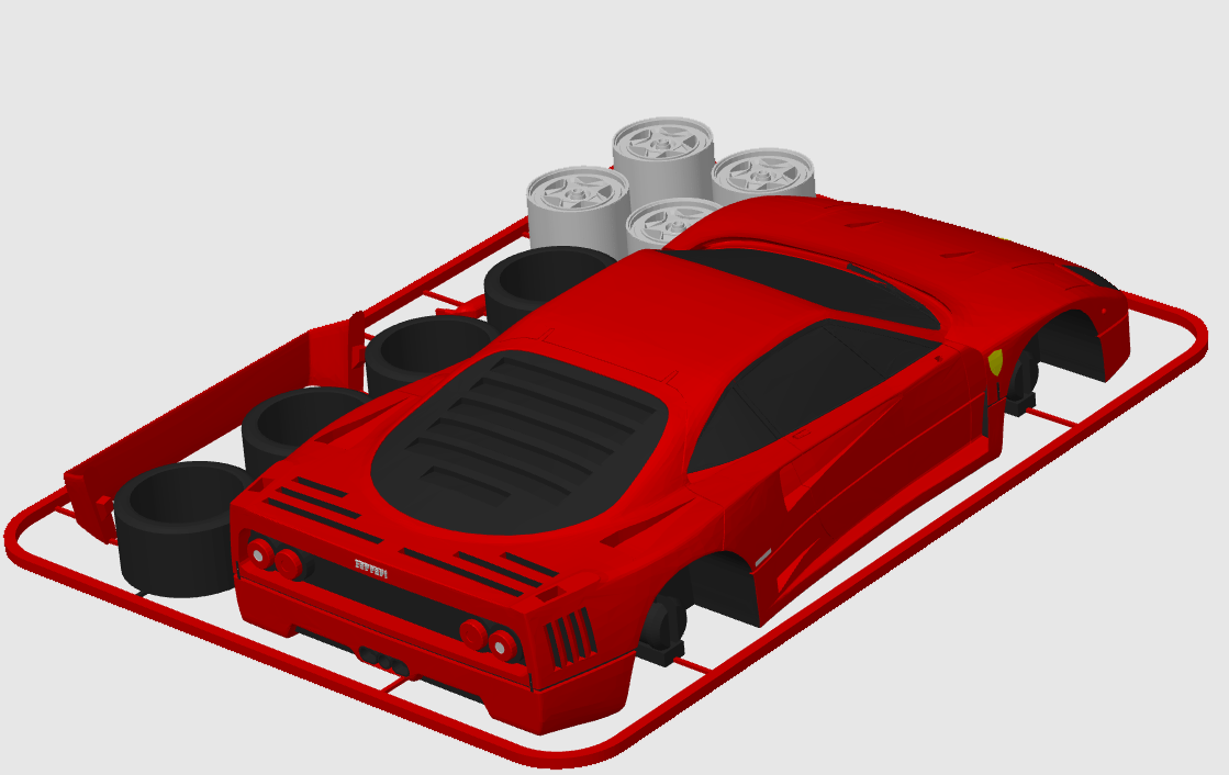 Ferrari F40 Kit Card by The Kit Card Guy | Download free STL model ...