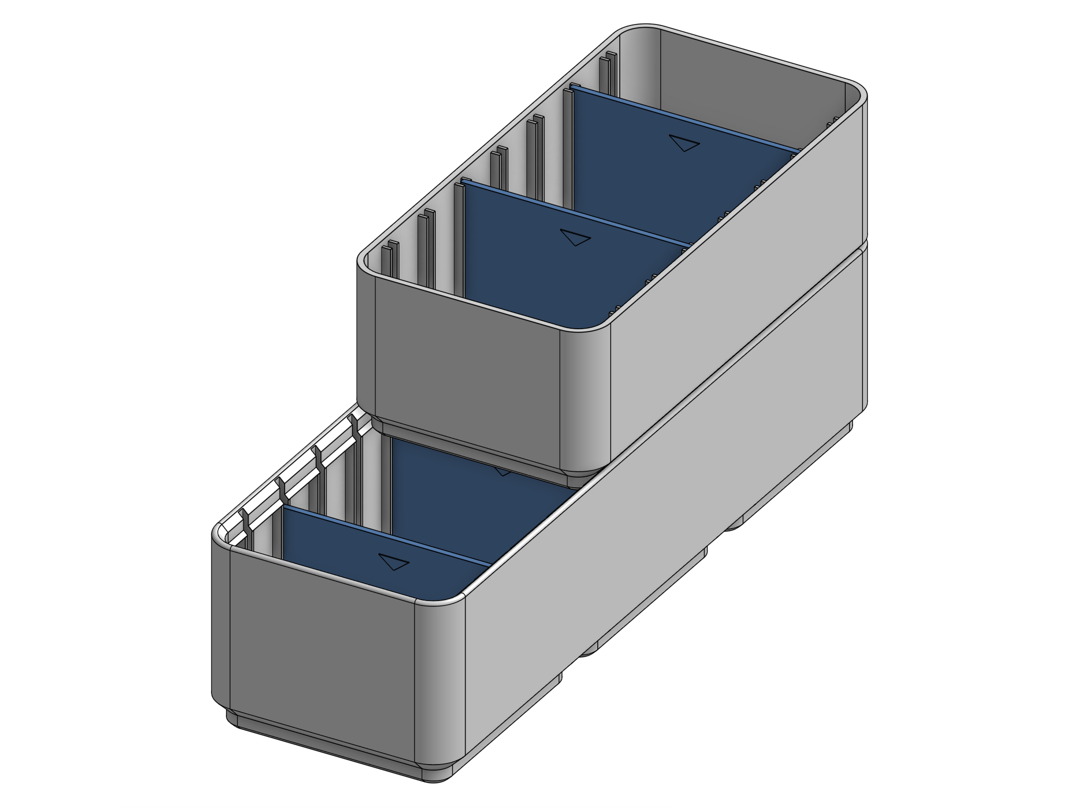 Parametric Gridfinity Bin with Dividers by tlisek | Download free STL model | Printables.com