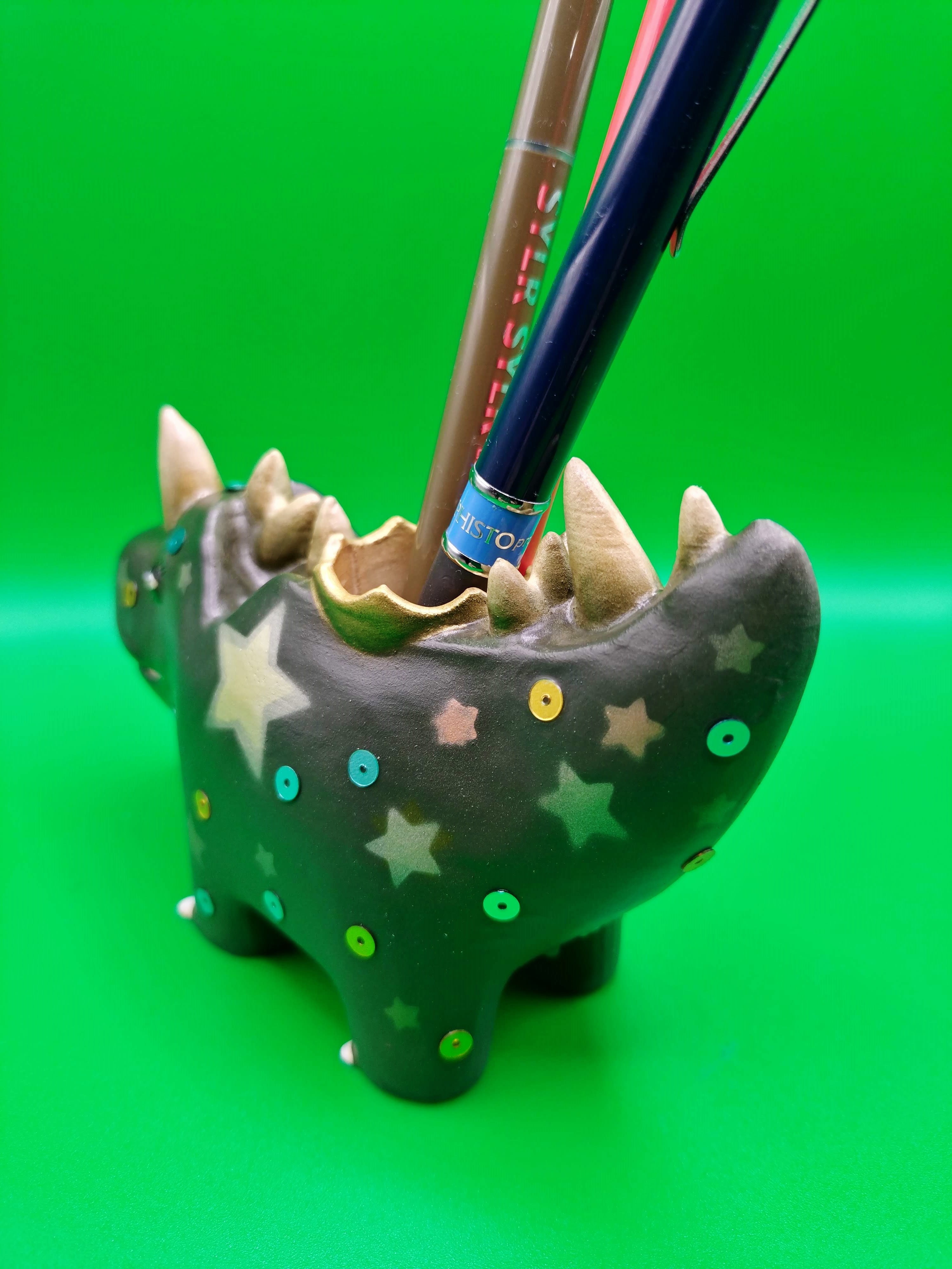Dino pencil holder by 3D PRINT | Download free STL model | Printables.com