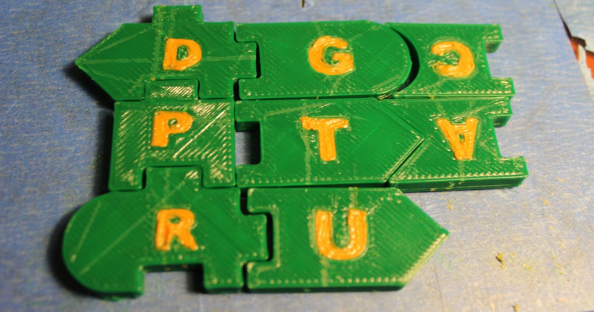 Dual Extrusion DNA Tiles by 3D-PT | Download free STL model ...