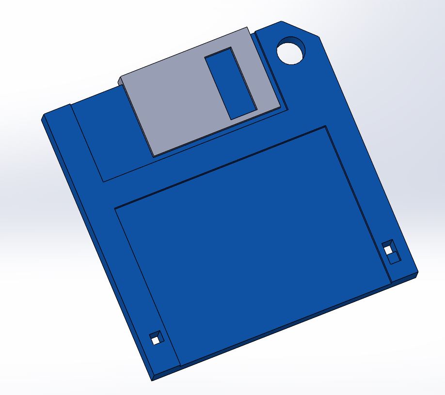 Floppy Disc Earrings (2 pieces) by FightTheFoo | Download free STL ...